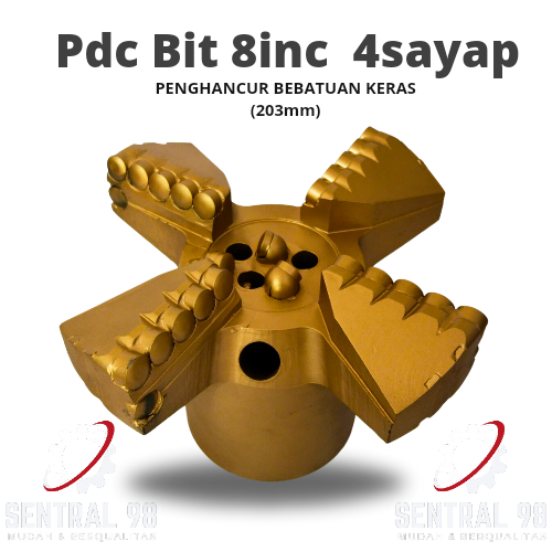 Jual mata bor pdc 8inc/mata bor sumur/mata bor sumur untuk bebatuan ...