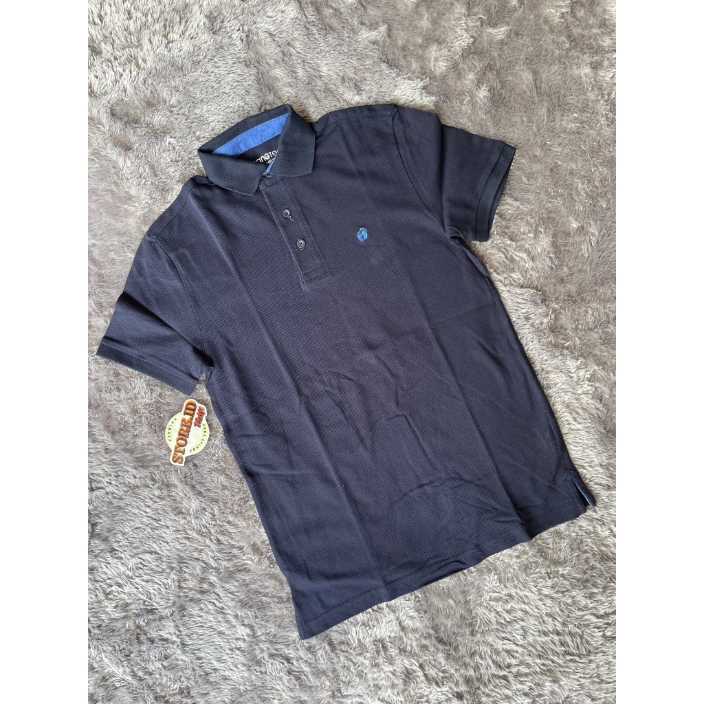 Jual Polo shirt HANG TEN navy pekat like new | Shopee Indonesia