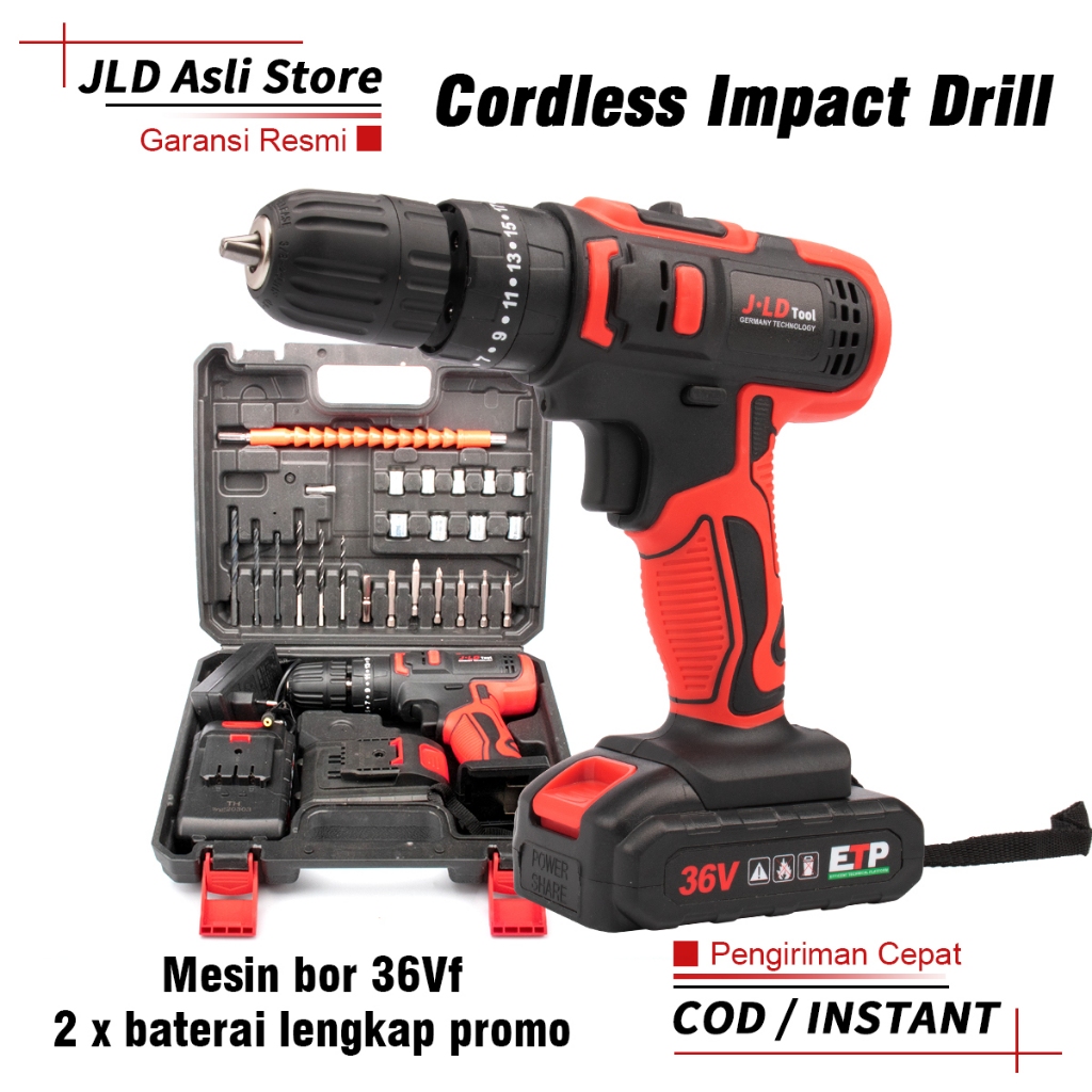 Jual JLD 36Vf Mesin Bor Baterai Bor Cas jld 2 Batre Case 25+3 Bor ...