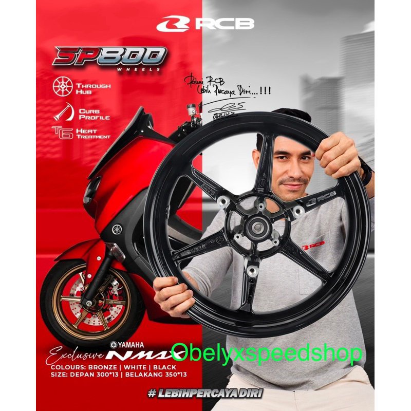 Jual VELG RACING RCB SP 800 YAMAHA NEW NMAX - NMAX TURBO R13 300/350 ...