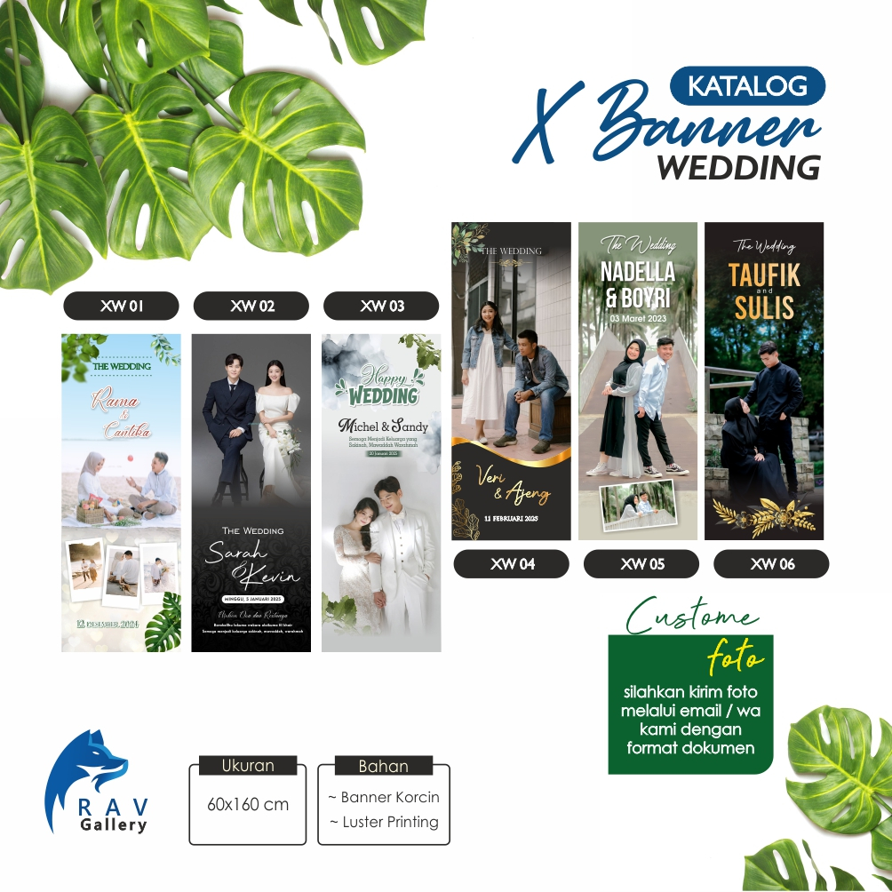 Jual cetak X BANNER WEDDING FREE TEMPLATE DESAIN / STAND BANNER NIKAH ...