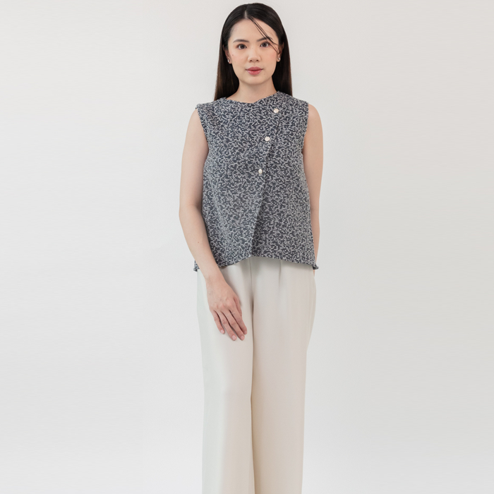 Jual Clemence - Orla Top - Grey | Shopee Indonesia