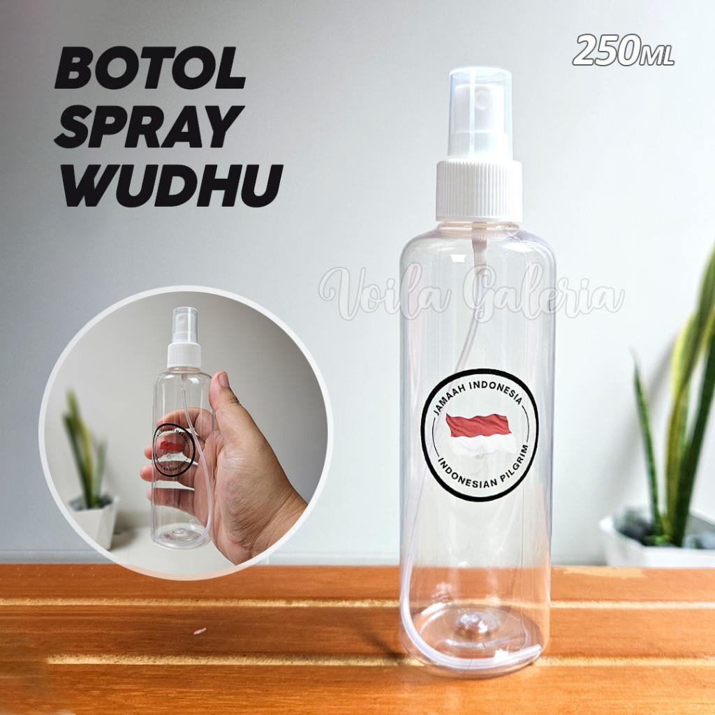 Jual Botol Spray Wudhu 250 ml Haji Umroh - Semprotan Botol Kosong Wudu ...
