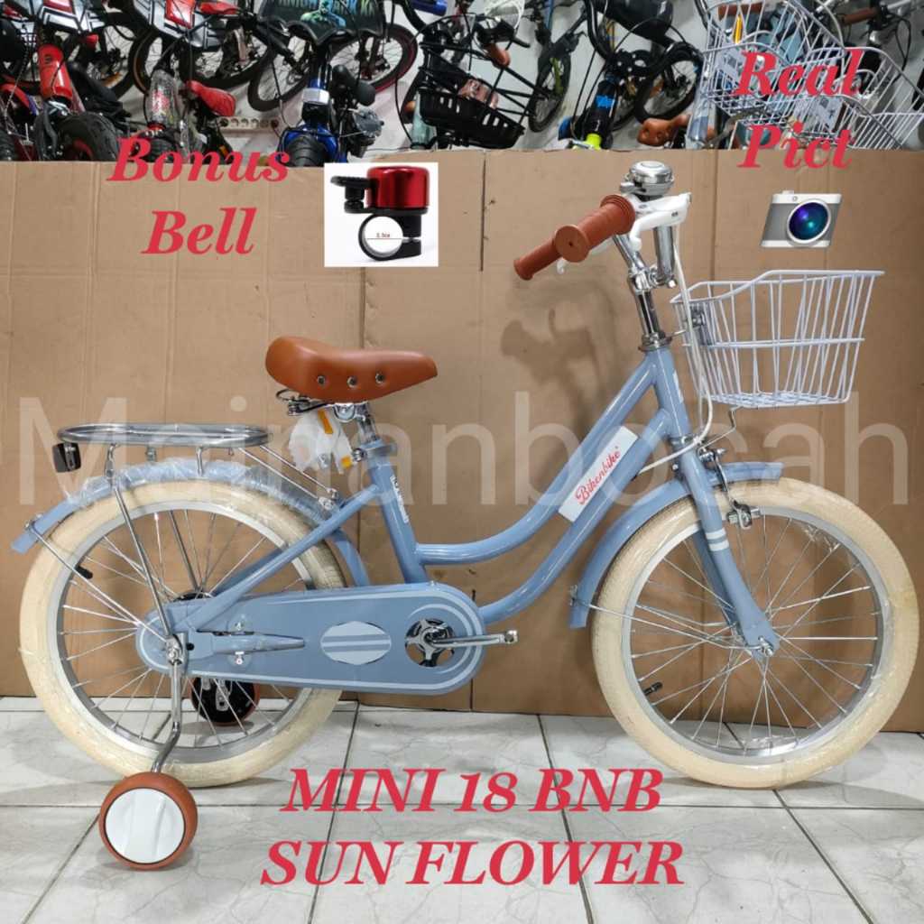 Jual TERMURAH SEPEDA MINI 18 INCH BNB SUNFLOWER SEPEDA STB SEPEDA ANAK ...