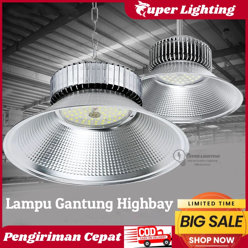 Jual Lampu LED Highbay Industri / Gudang 100W / 200W / 300W Lampu ...