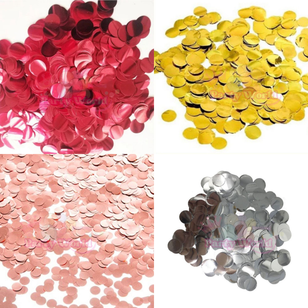 Jual Confetti Foil Bulat / Isian Confetti / Confetti Paper Foil ...