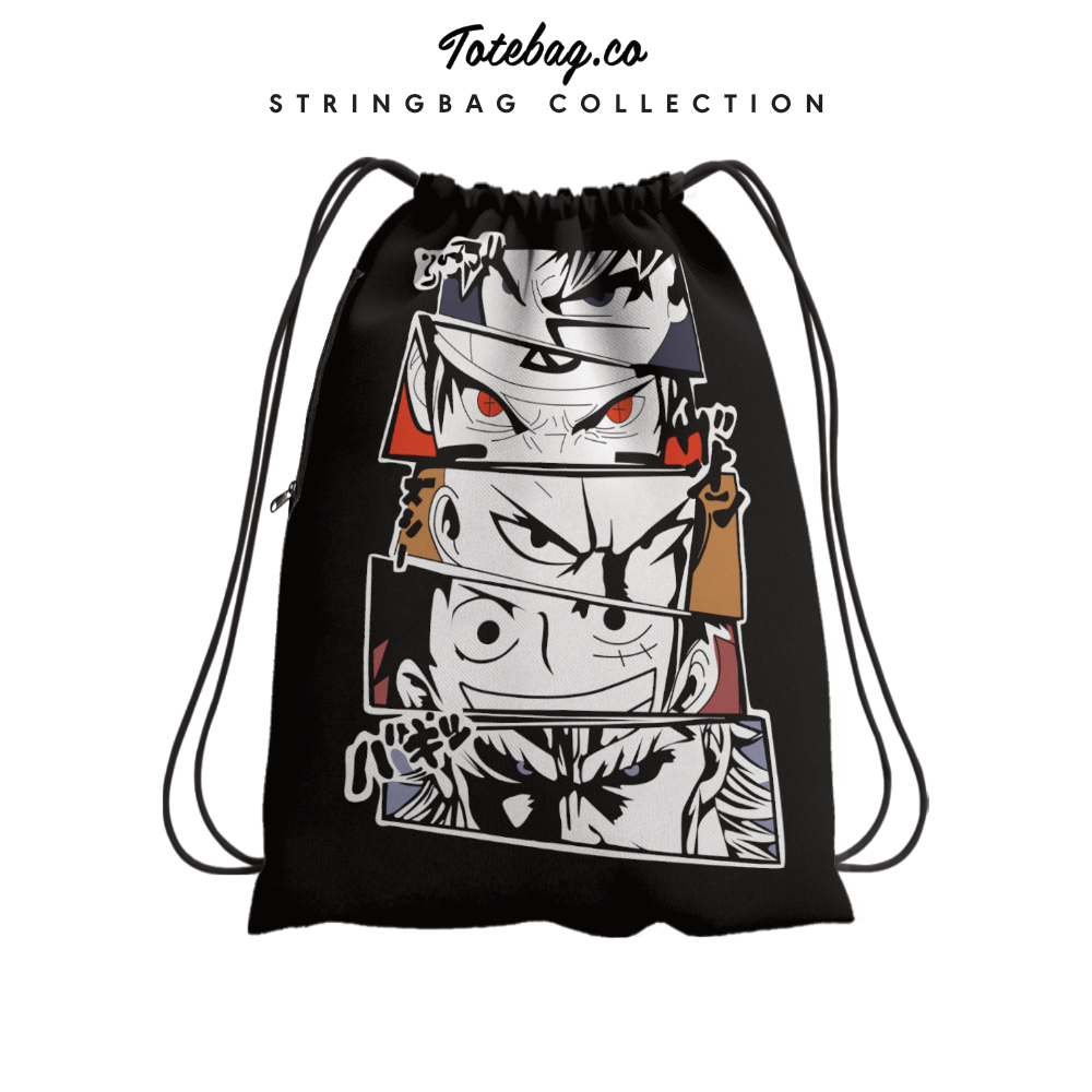 Jual Tas Serut One Piece Naruto String Bag Full Print Kain Tebal Anime ...