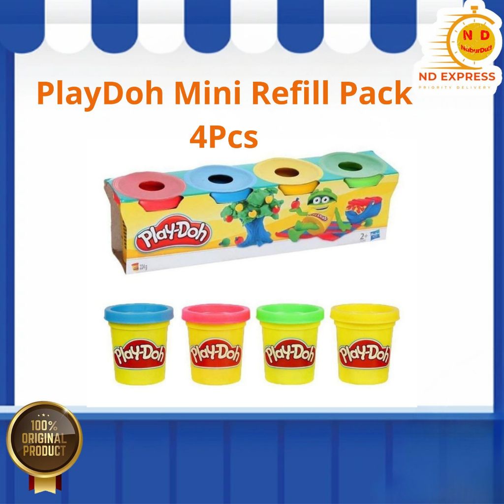 Jual Playdoh mini isi 4 pack original Mainan Play-doh Plastisin,Lilin ...