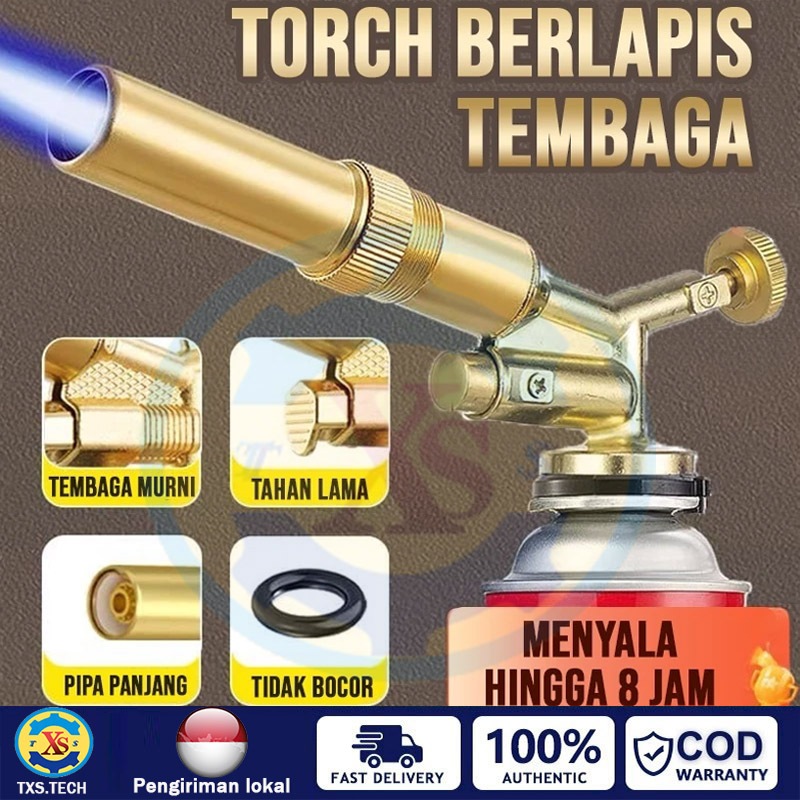 Jual Portable Kepala Gas Torch BBQ Paket Blow Torch Flame Gun Paket ...