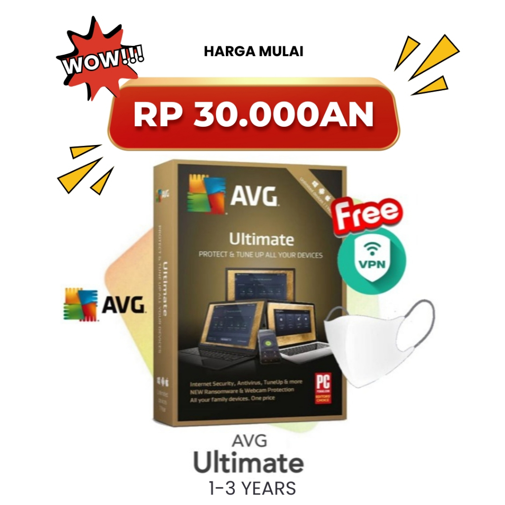 Jual Antivirus AVG Ultimate Latest Version ORIGINAL | Shopee Indonesia