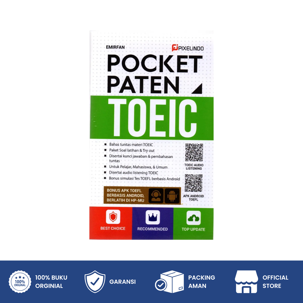 Jual Buku Pocket Paten TOEIC | BUKU SAKU TOEIC | Shopee Indonesia