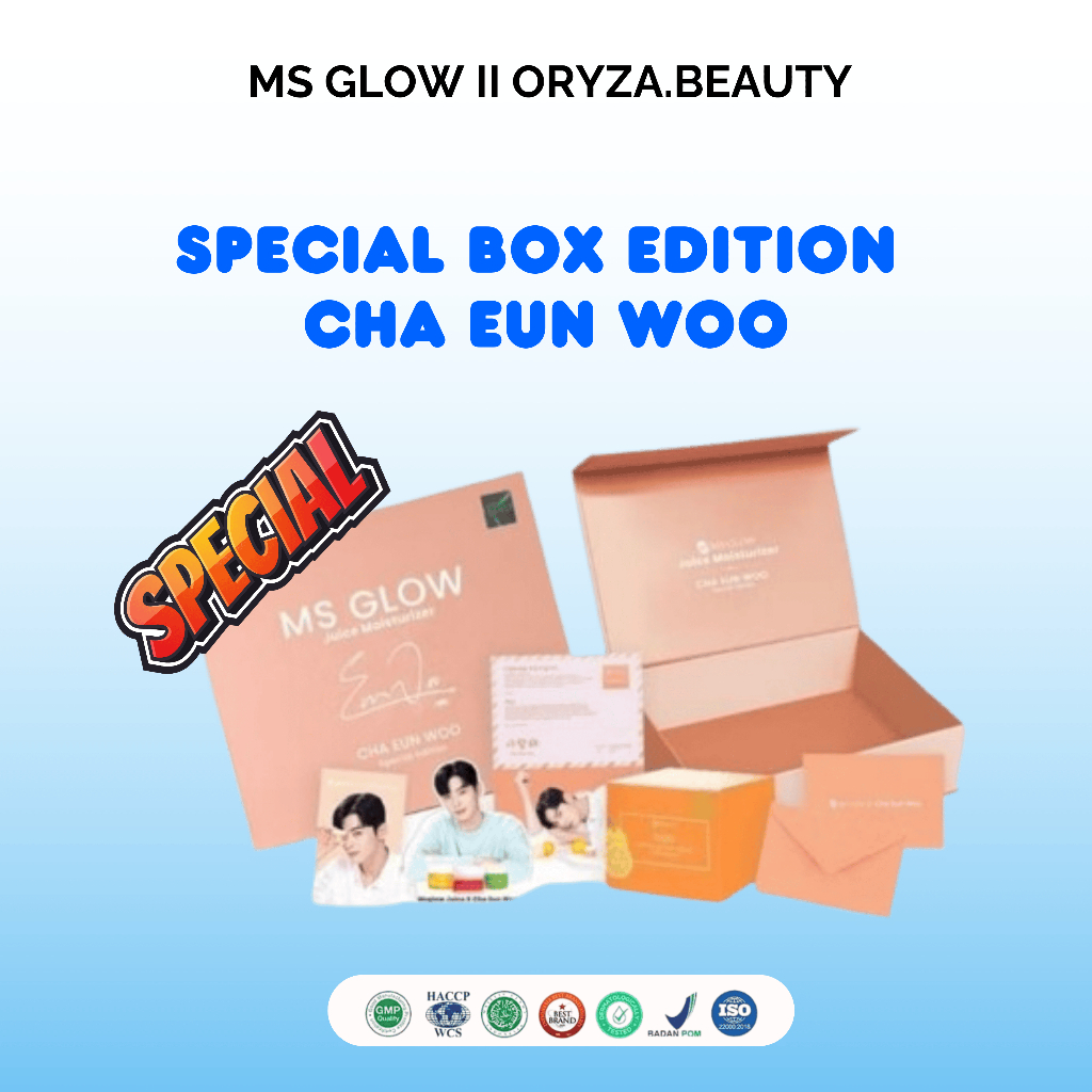Jual MS GLOW - MOISTURIZER JUICE SPECIAL BOX EDITION CHA EUN WOO ...