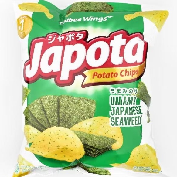 Jual JAPOTA Potato Chips Umami Japanese seaweed 68grx10pcs | Shopee ...