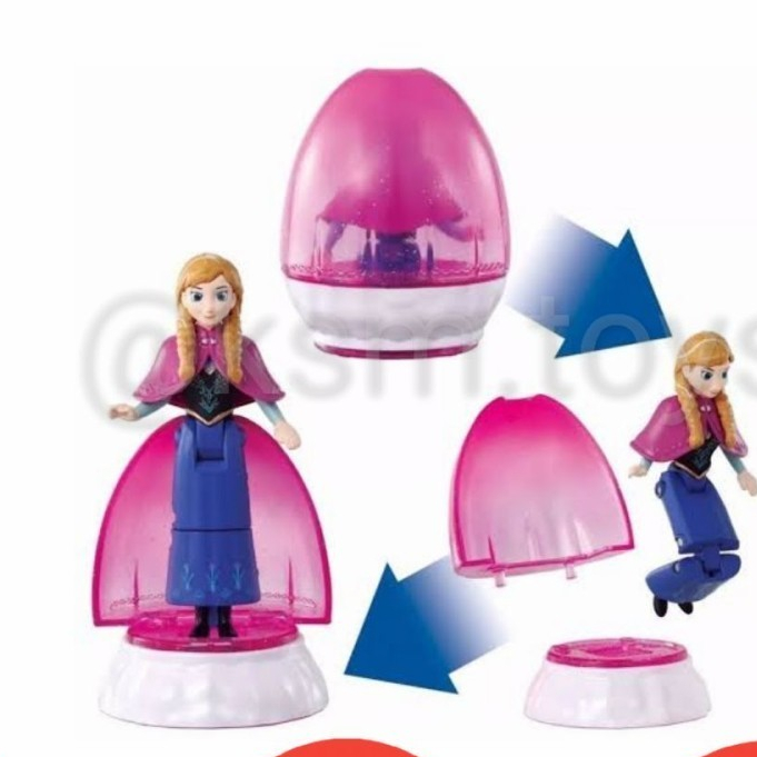 Jual Bandai Egg Star Frozen Anna Elsa Olaf figure transformation ...