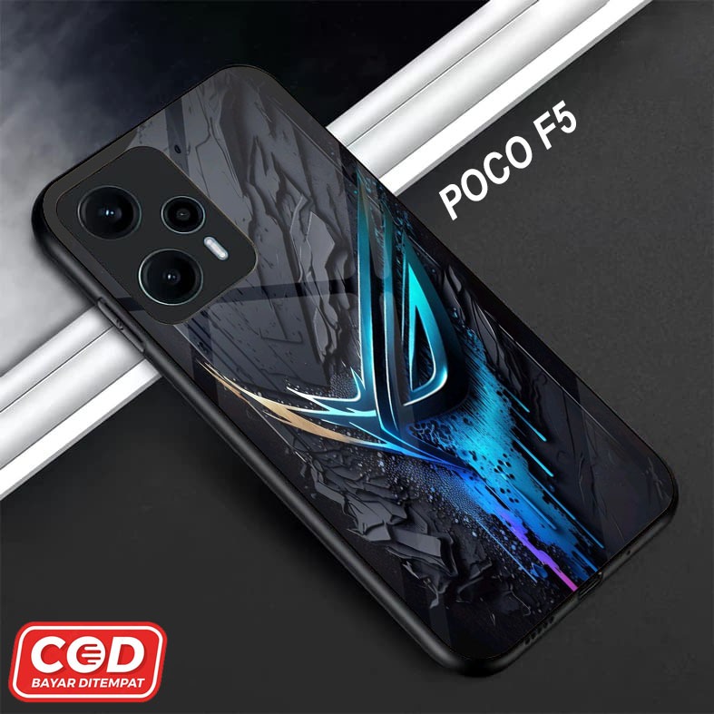 Jual Casing Hp Glossy Kaca Poco F5 Dan All Type Motif Untuk type Hp ...