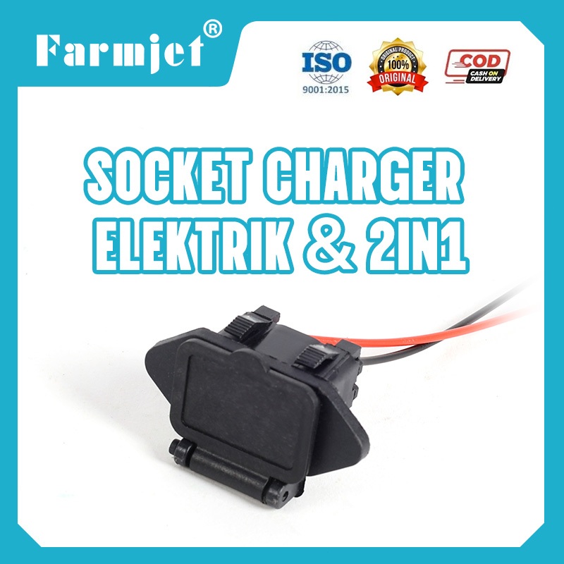 Jual Socket charger 805 / RUMAH CHARGER SPRAYER ELEKTRIK SOCKET CAS AKI ...