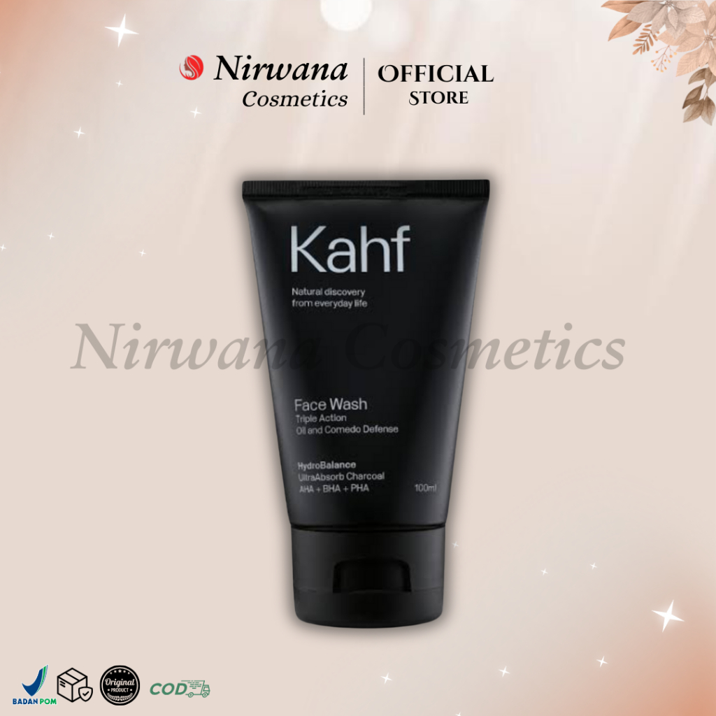 Jual KAHF TRIPLE ACTION OIL AND COMEDO DEFENCE FACE WASH 100 ML ...