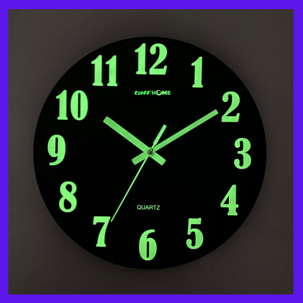 Jual Jam Dinding Nyala dalam gelap Jam Dinding Bulat Quartz Luminous ...
