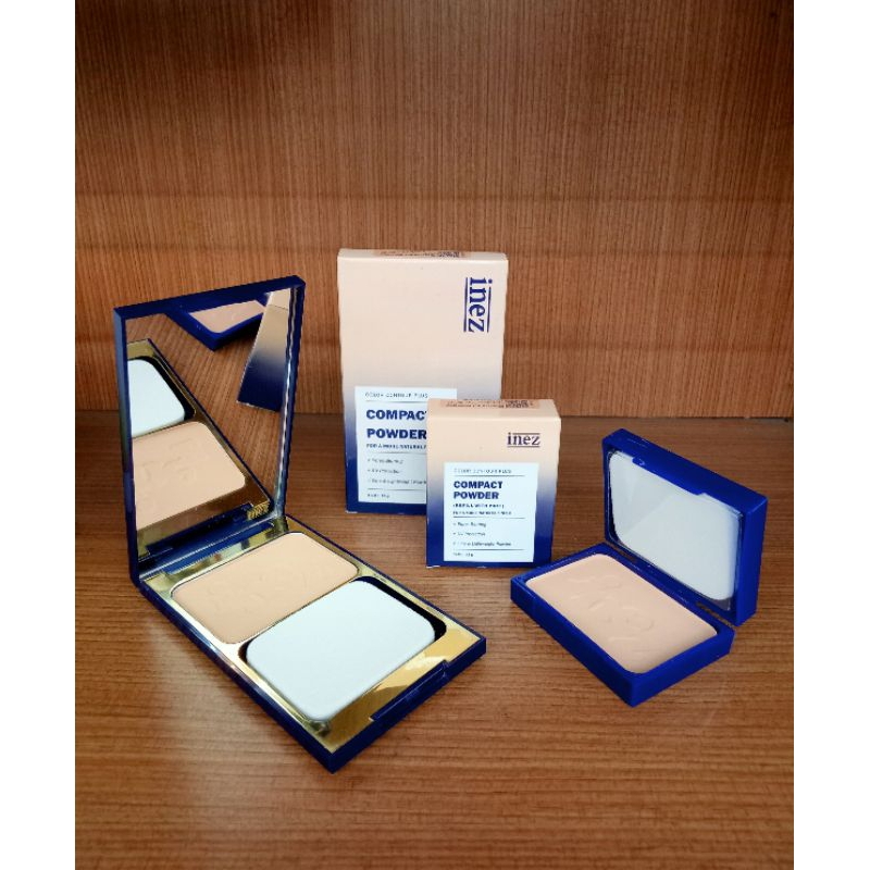 Jual Paket Inez Compact Powder 01 Natural Glow & Inez Refill Compact ...