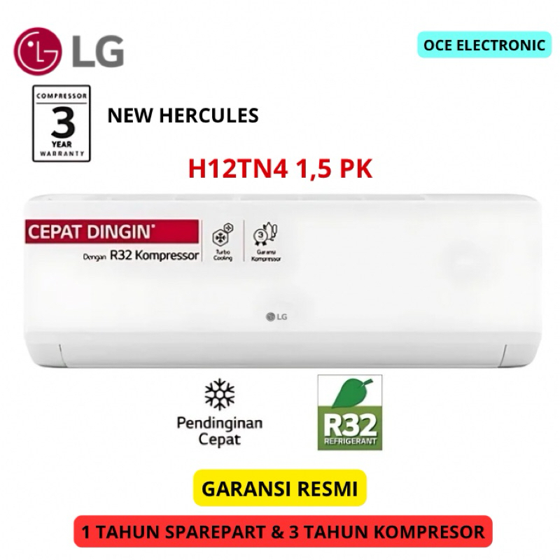Jual AC LG SPLIT STANDARD H12TN4 1.5 PK [GARANSI RESMI] | Shopee Indonesia