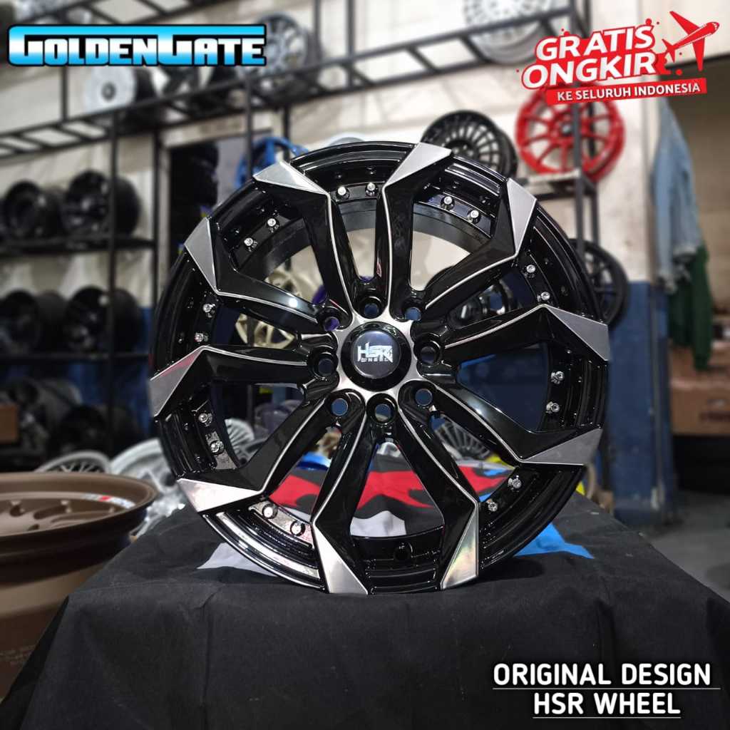Jual Velg hsr labang ring 15 lebar 7 pcd 4x100 4x114 et42 cocok untuk vios, avanza, city, jazz ...