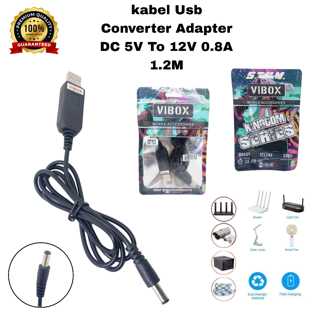 Jual Kabel Step Up USB 5v to 12v DC untuk Router Modem Cctv Dll [RAG ...