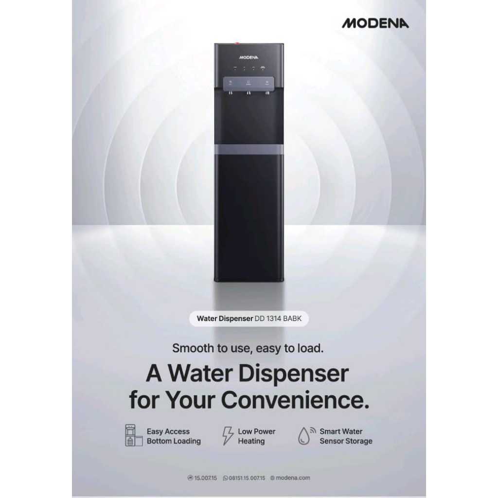 Jual DISPENSER GALON BAWAH MODENA DD1314BABK / DISPENSER MODENA DD-1314BABK DD 1314 BABK ...
