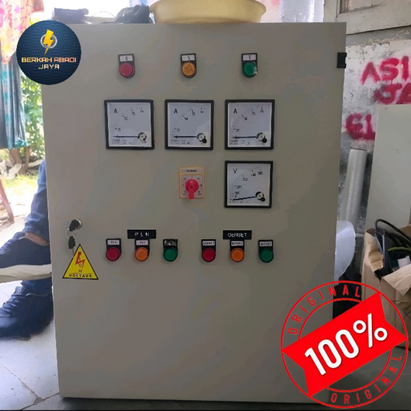 Jual panel cos 3phase 63a pln genset manual analog meter | Shopee Indonesia