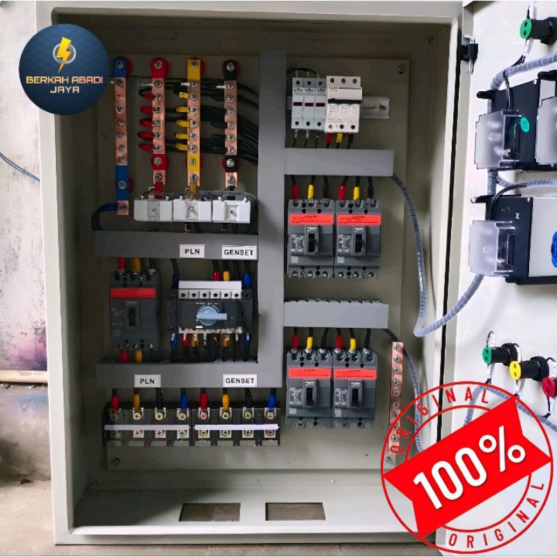 Jual panel cos 3phase 63a pln genset manual analog meter | Shopee Indonesia