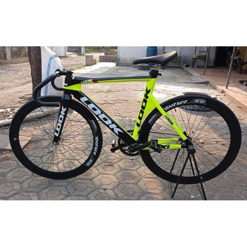 Jual Fixie Look 496 Kombinasi Hitam Dan Hijau Stabilo Siap Pakai ...
