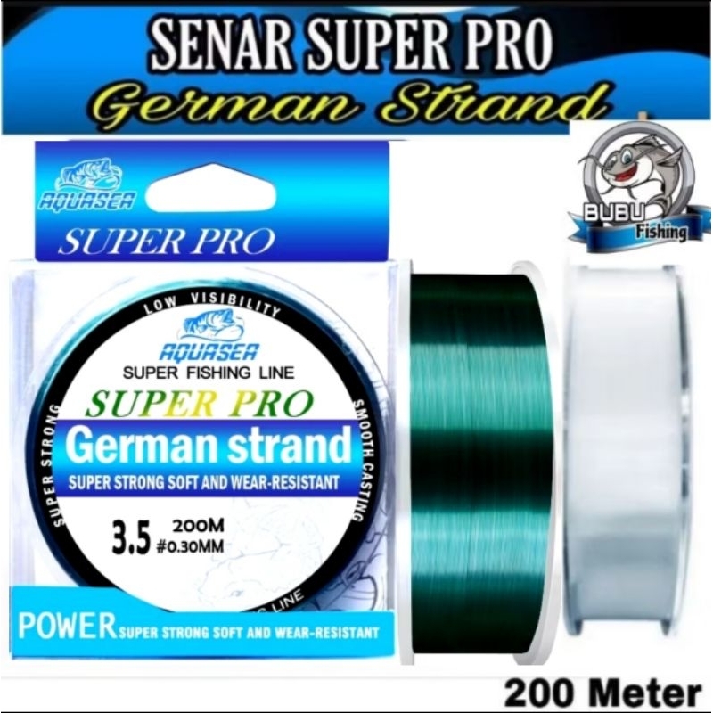 Jual Senar Pancing German Strand Super Pro 200m | Shopee Indonesia