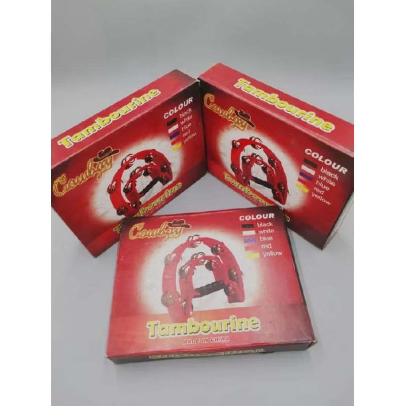 Jual Tamborine Cowboy Double Ring Kecrekan Tambourine Cowboy | Shopee ...