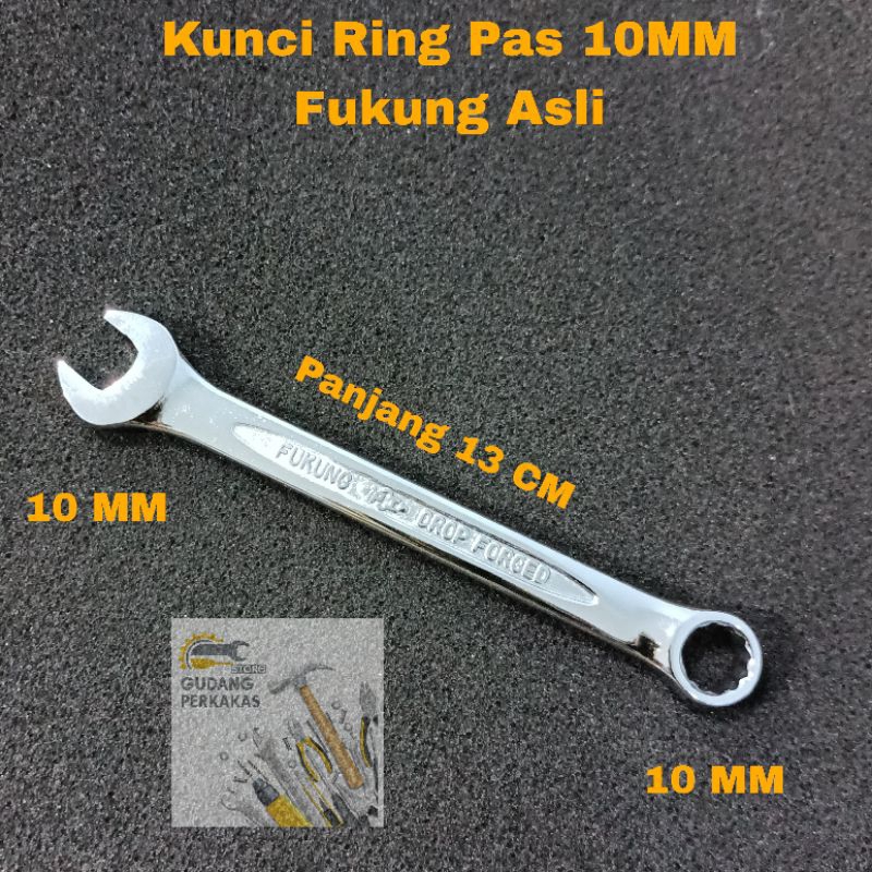 Jual Kunci R/P 10MM FUKUNG ASLI Ring Pas 10 MM Combination Wrench Tools | Shopee Indonesia