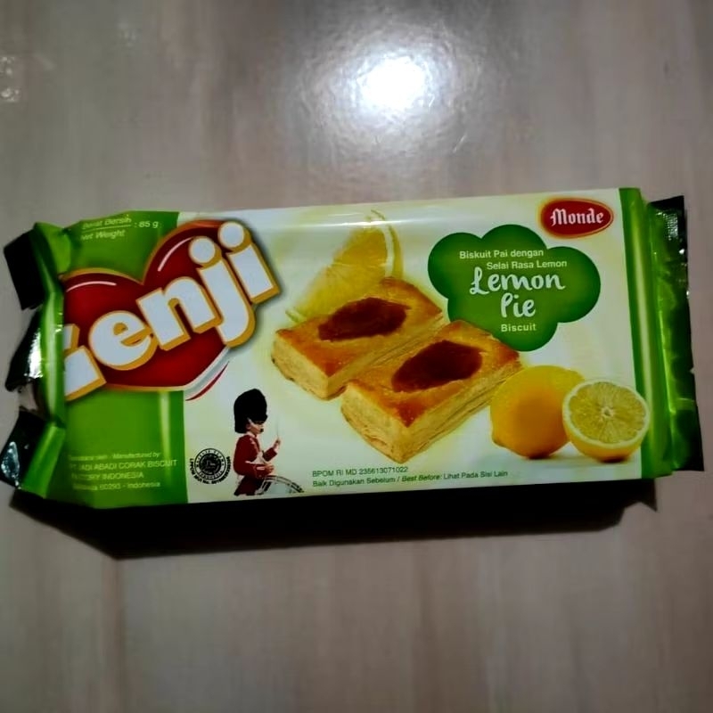 Jual biskuit Genji lemon pie 85gr monde | Shopee Indonesia