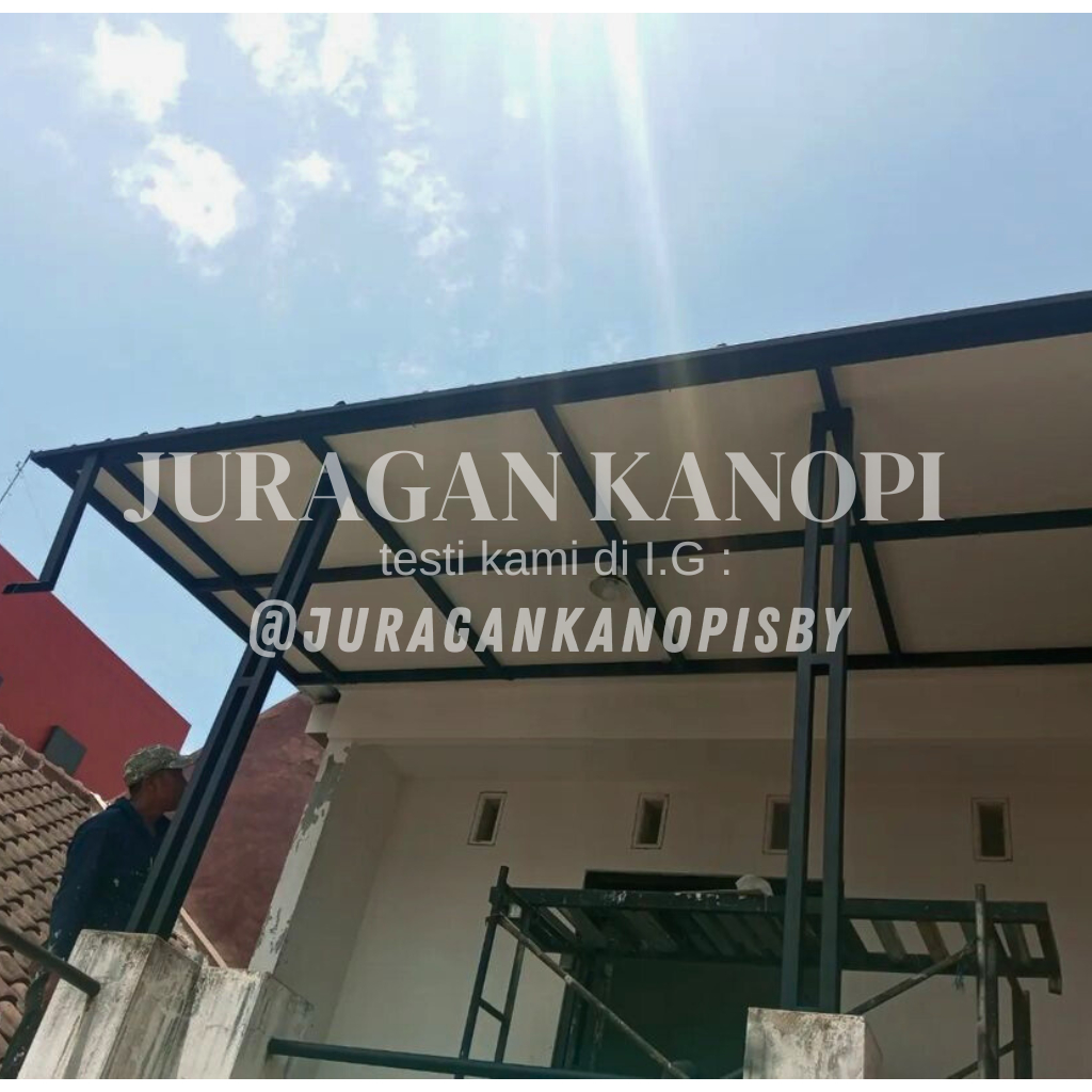 Jual Kanopi atap plafon grc dengan alderon single layer/rs | Shopee ...
