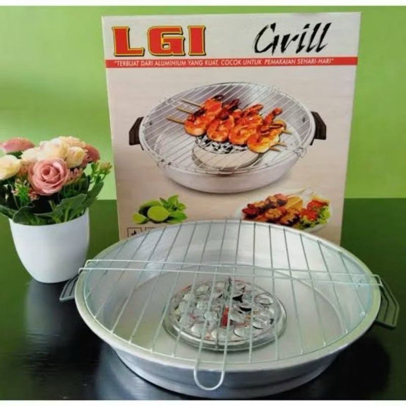Jual PEMANGGANG TANPA ARANG GRILL/PANGANGAN LANGSUNG KE KOMPOR | Shopee ...