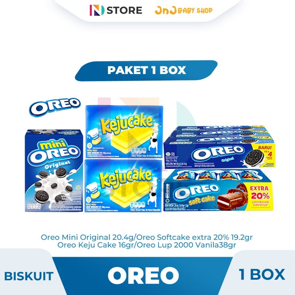 Jual Biskuit Oreo Mini Original/Oreo Softcake/Oreo Keju Cake/Oreo Lup ...