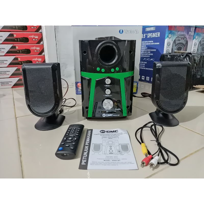 Jual speaker aktif GMC 888d3 subwoofer original COD | Shopee Indonesia