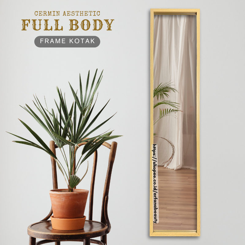 Jual Kaca Cermin Aesthetic Frame PREMIUM Tebal Full Body Gantung ...