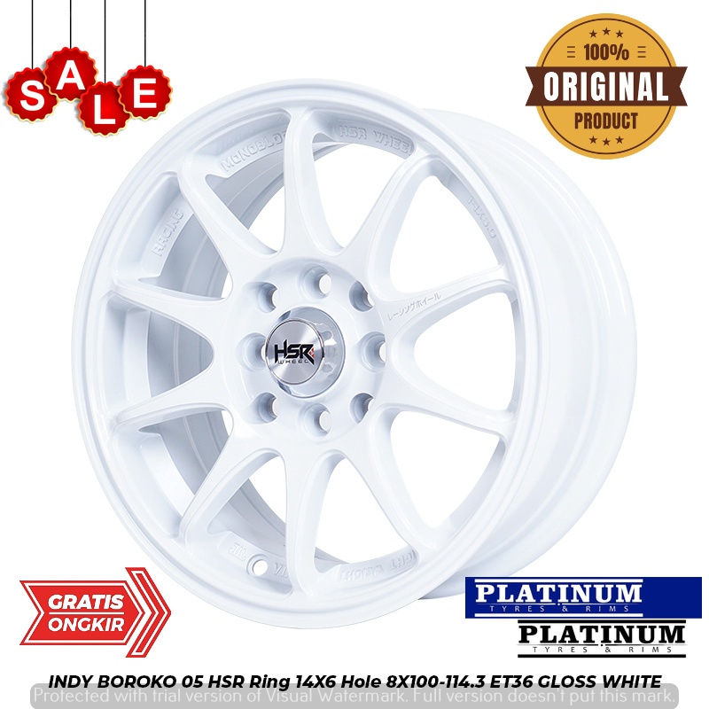 Jual VELG MOBIL AYLA AVANZA XENIA KIJANG LGX COROLLA DATSUN HSR INDY RING 14X6 PCD 4X100-114,3 ...