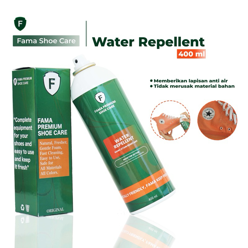 Jual FAMA-Spray Anti Air Sepatu 400ml-Waterrepellent sepatu-waterproof ...