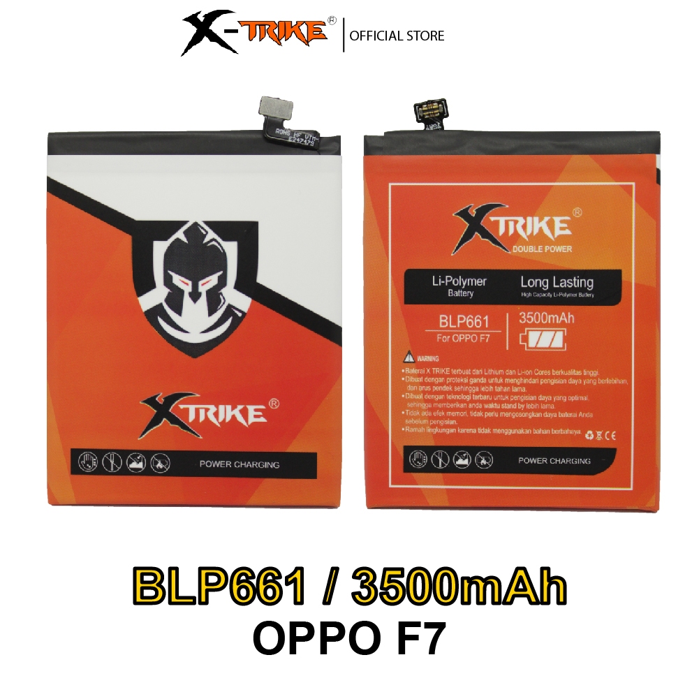 Jual XTRIKE Baterai Oppo F7 BLP661 Double Power | Shopee Indonesia