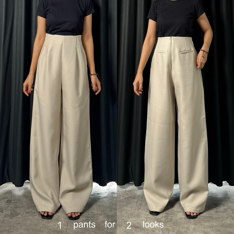 Jual BYACLOTH - Reverse Pants - Loose Pants Trouser Wanita - Celana ...