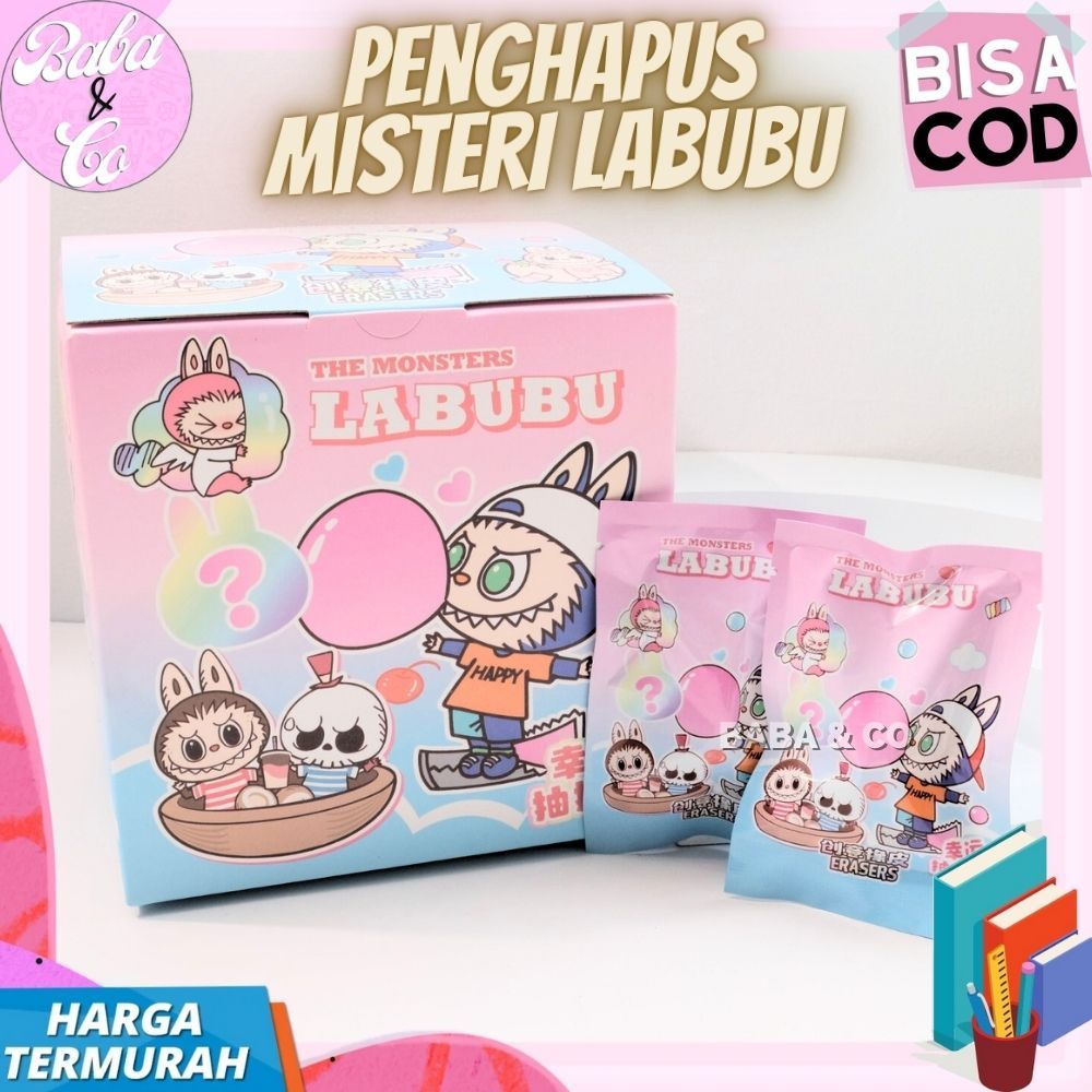 Jual PENGHAPUS LABUBU MISTERI PACK PENGHAPUS MISTLABUBU LABU LABU LUCU ...