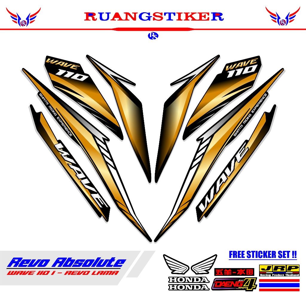 Jual STRIPING ABSOLUTE REVO 110 CW MOTIF 7 / STICKER ABSOLUTE REVO 110 ...