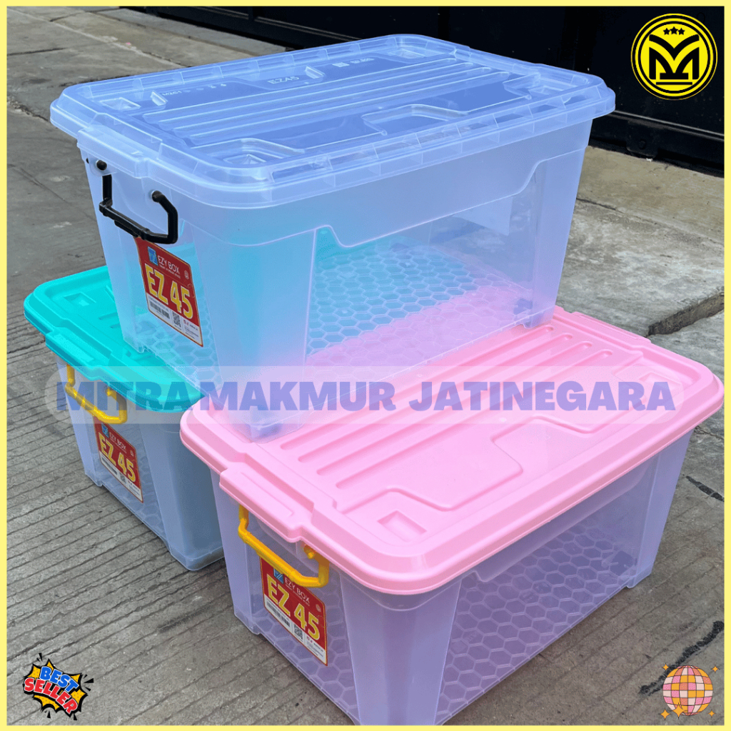 Jual KONTAINER BOX TRANSPARAN EZY 30 45 LITER CONTAINER BOX SERBAGUNA ...