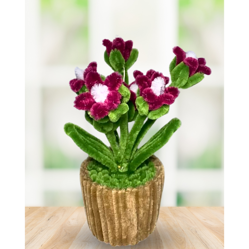 Jual Bunga Kawat Bulu Pot Lily mini | Coustem Warna | Pipe Cleaners ...