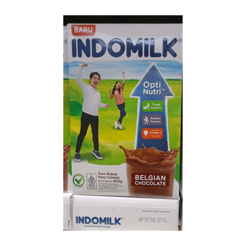 Jual INDOMILK BELGIAN CHOCOLATE 800GR ISI 1 BOX EXP FEBRUARI 2026 ...