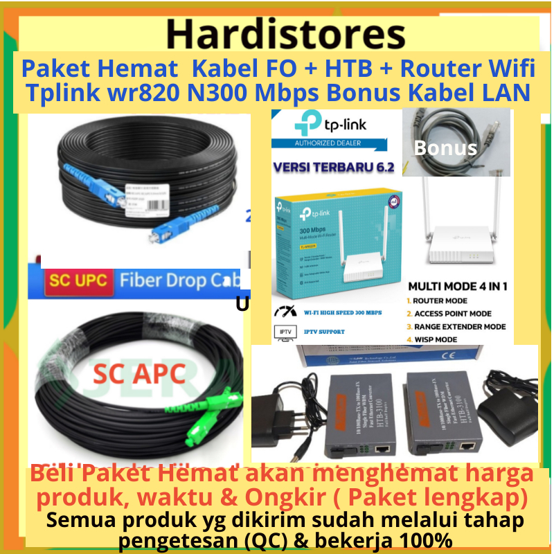 Jual Kabel Fiber Optik Dropcore FTTH Kabel FO Precon 50m 60m 75m 80m ...