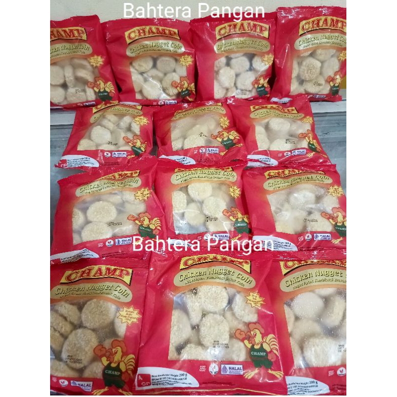 Jual Champ Chicken Nugget Coin 200 gr | Cham Nugget Ayam Coin | Shopee ...